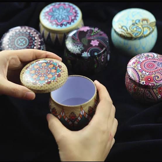Mini cute colorful tin boxes mini small size jewelry organizer Color r ...